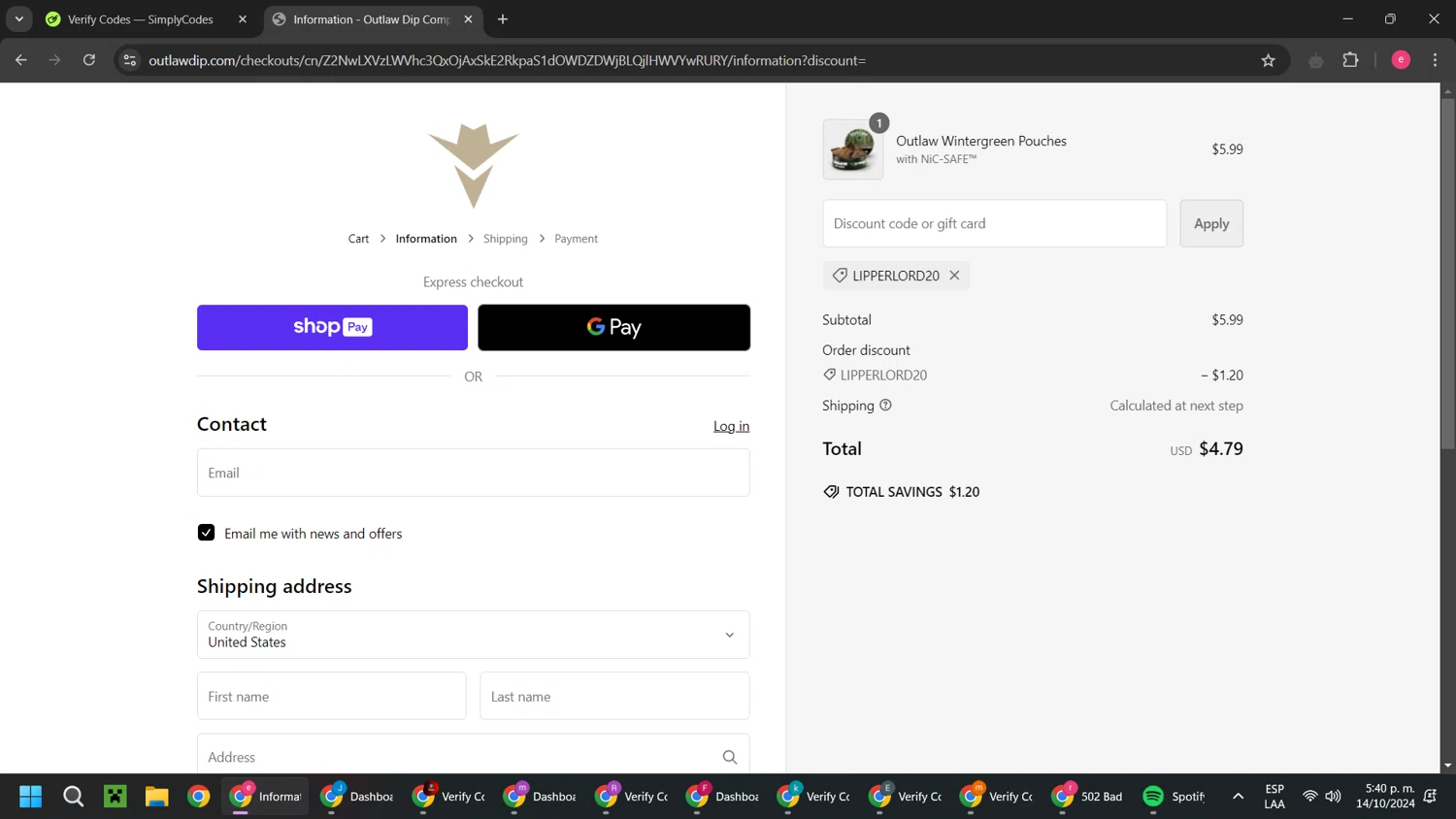 Outlaw Dip Coupon Codes & Black Friday 2024 Deals - 20% Off