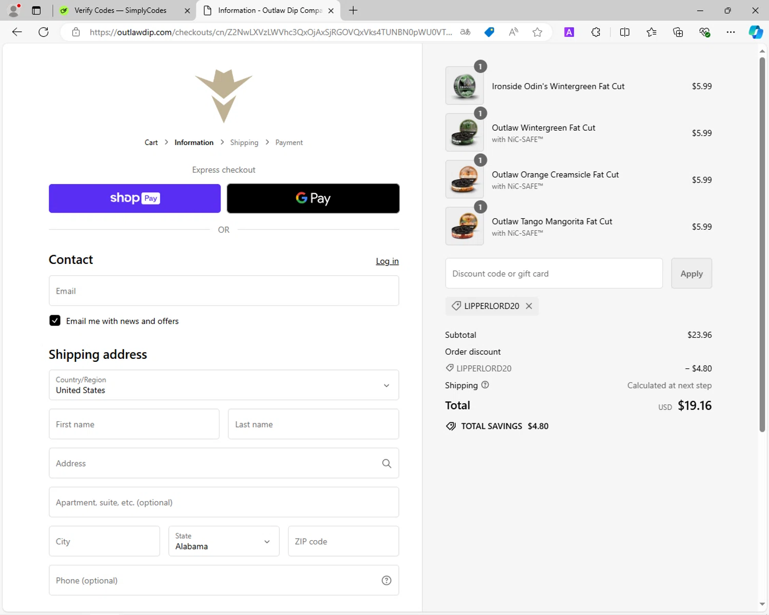 Outlaw Dip Coupon Codes - 20% Off | September 2024