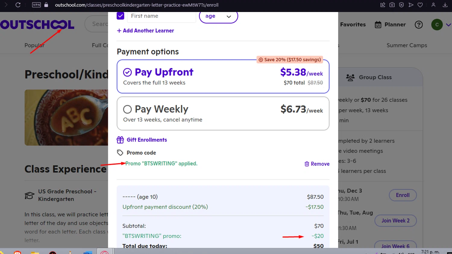 Outschool Promo Codes - $2 Off | September 2024