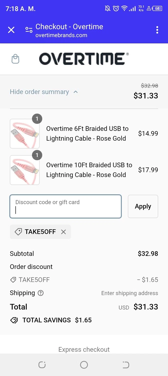 Overtime Discount Codes - 5% Off | October 2024