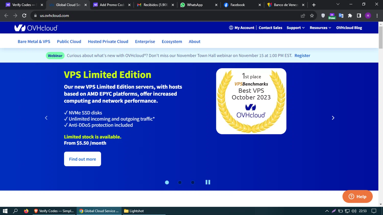 OVHcloud US Promo Codes - 5% Off | November 2024