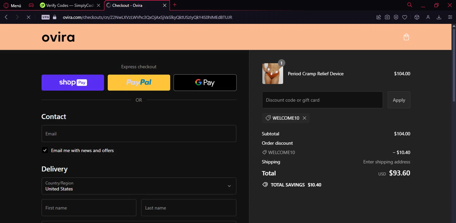 Ovira Discount Codes - 10% Off | November 2024