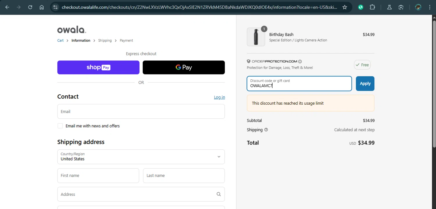 Owala Promo Codes (2 Verified) - 15% Off w/Code Jun 2025