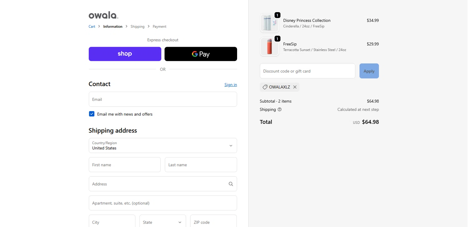 Owala Promo Codes - 10% Off Coupons Nov 2025