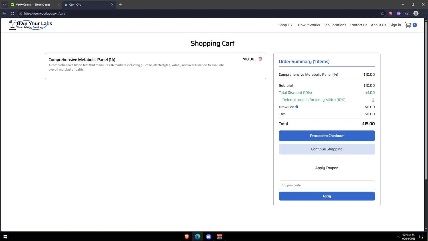 Own Your Labs Promo Codes - 10% Off (2 Verified) May 2026