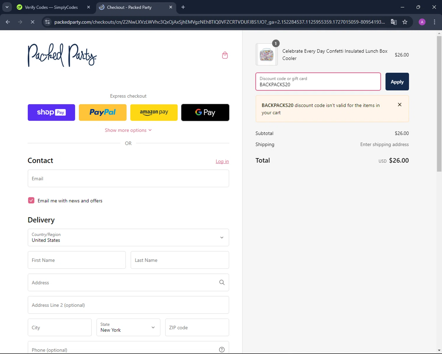 Packed Party Coupon Codes - 20% Off | November 2024