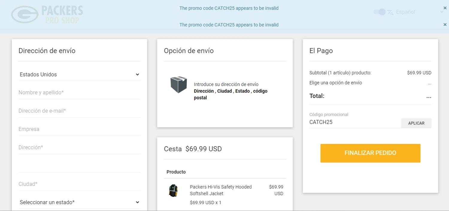 Packers Pro Shop Promo Codes - 20% Off | October 2024