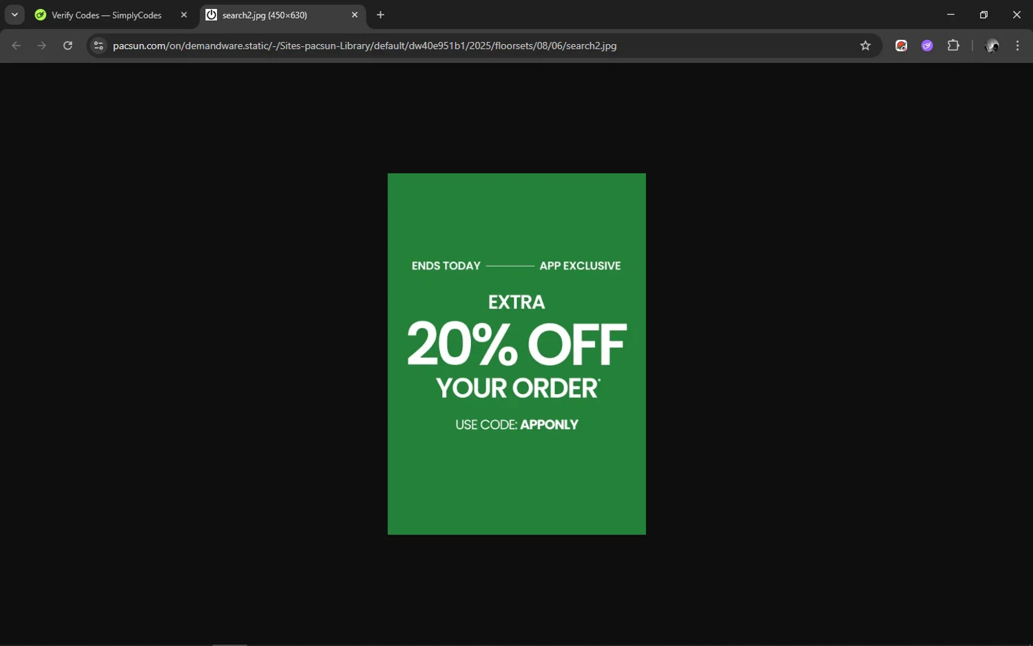 PacSun Promo Codes - 20% Off (1 Verified) Nov 2025