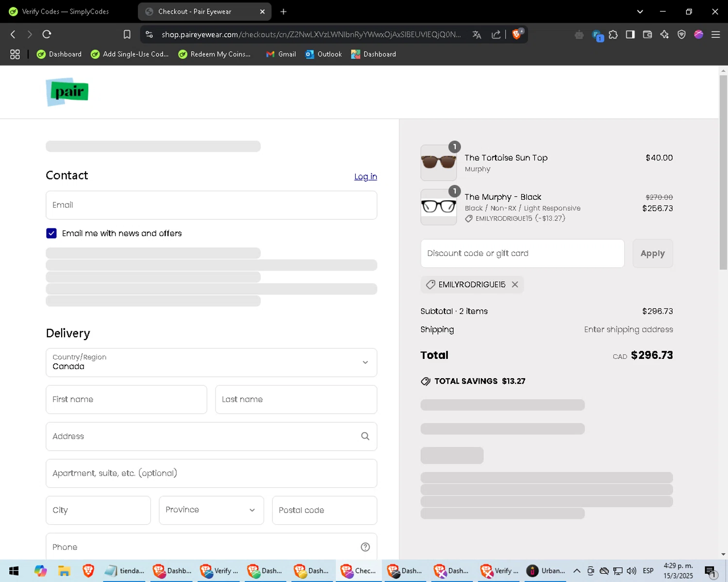 Pair Eyewear Discount Codes (9 Verified) - 15% Off Mar 2025