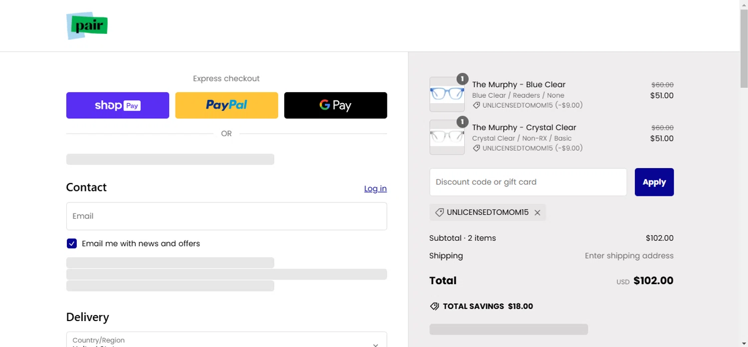 Pair Eyewear Discount Codes (42 Verified) - 15% Off Mar 2025