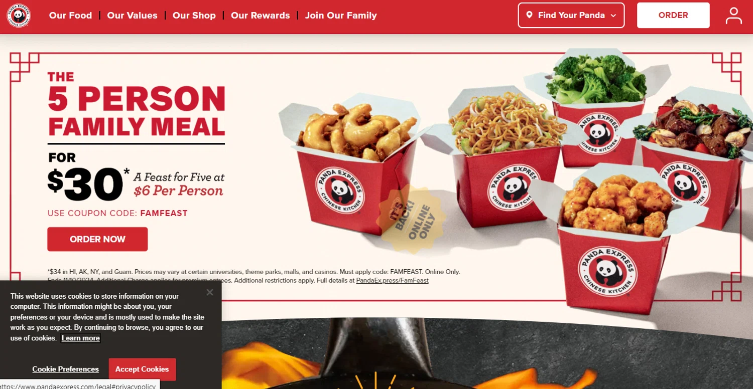 Panda Express Coupons & Promo Codes Nov 2025