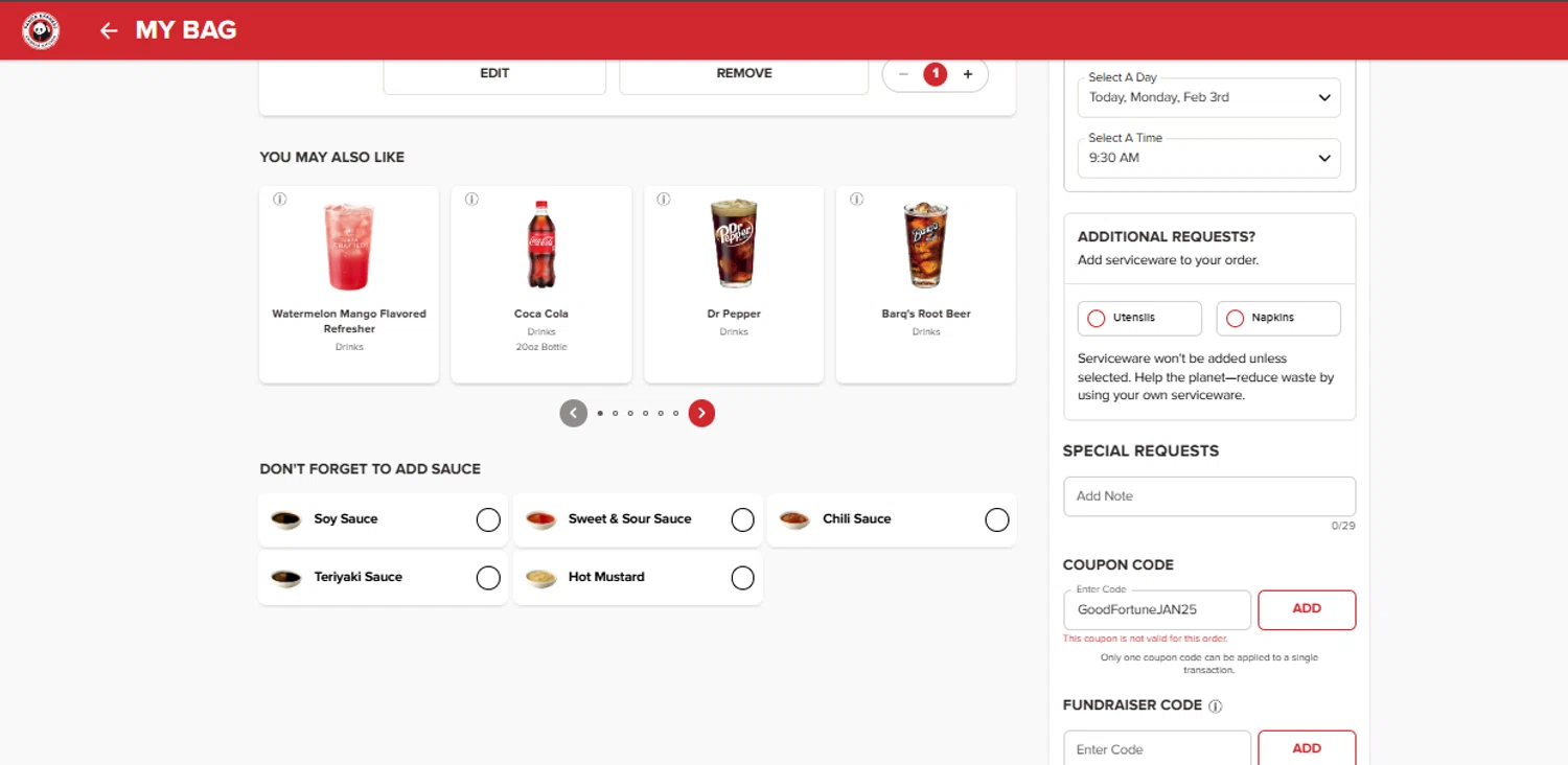 Panda Express Promo Codes (1 Verified) - 10% Off Jul 2025