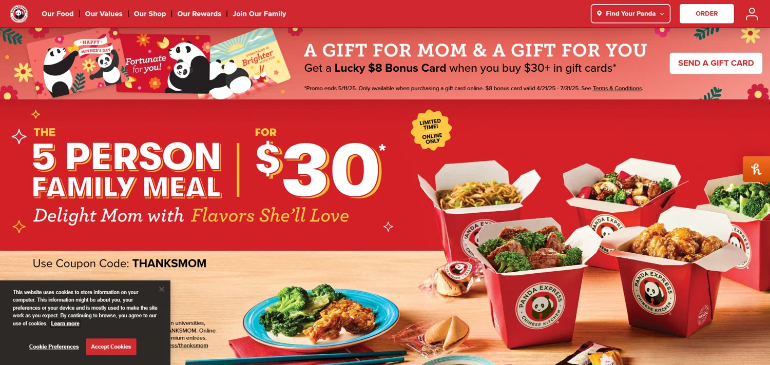 Panda Express Promo Codes - 10% Off Coupons Jul 2025