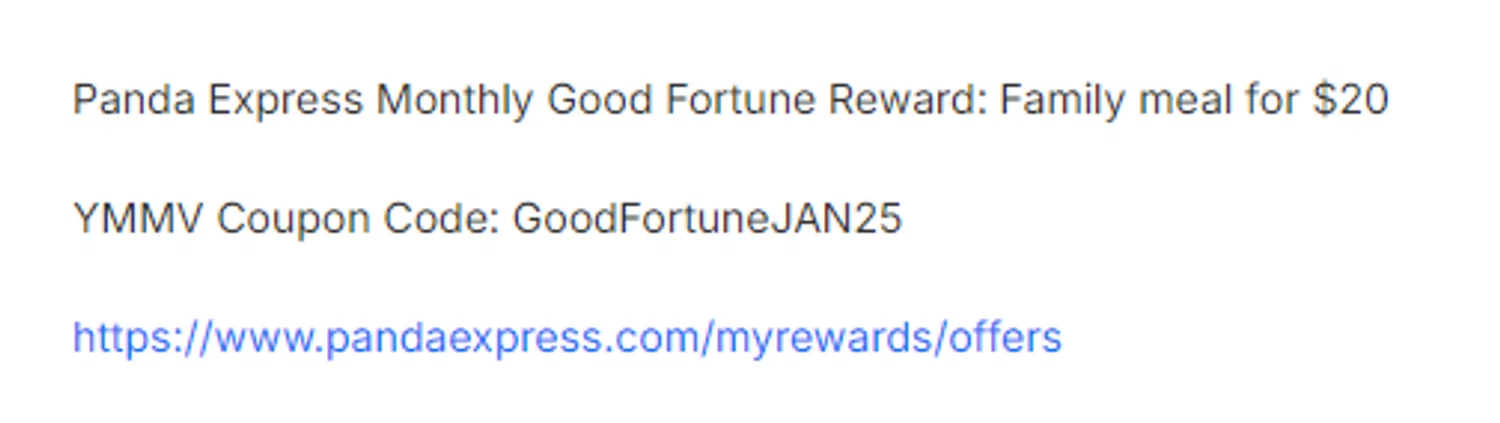 Panda Express Promo Codes (1 Verified) - 10% Off Jul 2025