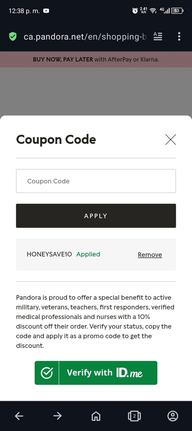 Pandora Coupon Codes - 10% Off | November 2024