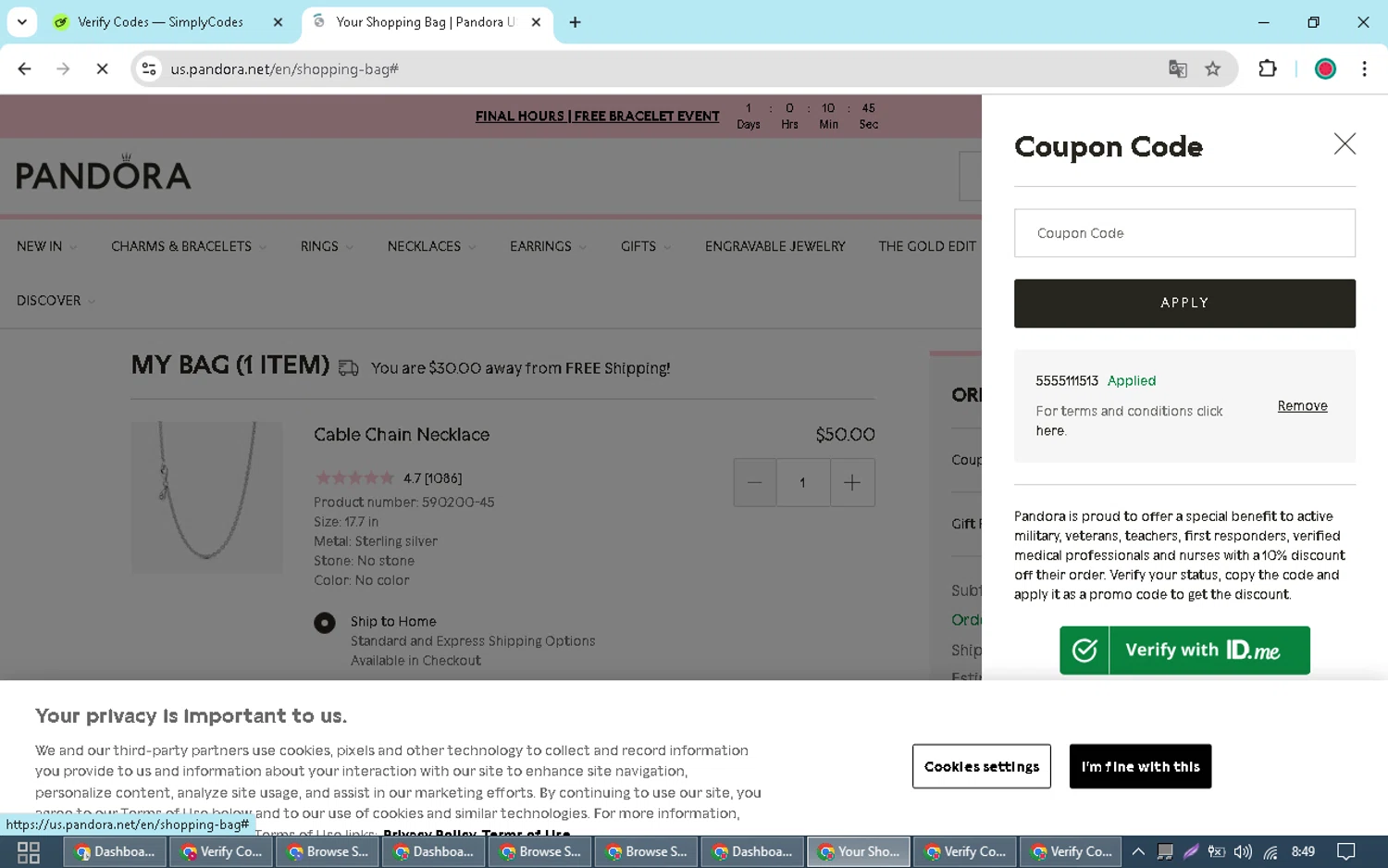 Pandora Coupon Codes - 10% Off | October 2024