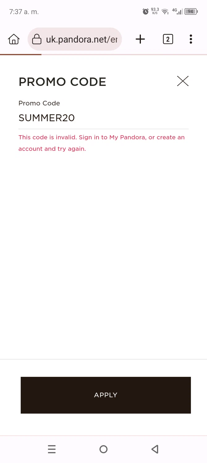 Pandora Discount Codes - 10% Off (1 Verified) Oct 2025