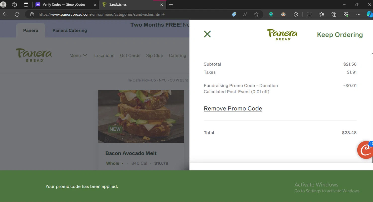 Panera Bread Promo Codes - 20% Off Coupons in August 2024 | SimplyCodes