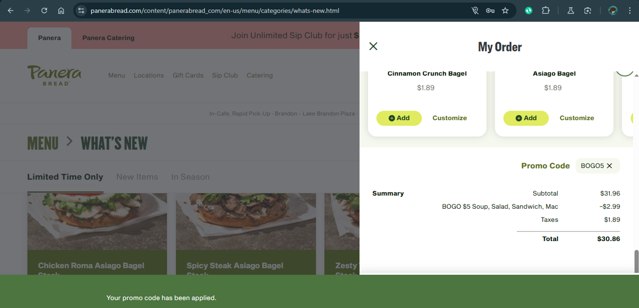 Panera Bread Promo Codes (3 Verified) - $5 Off May 2025