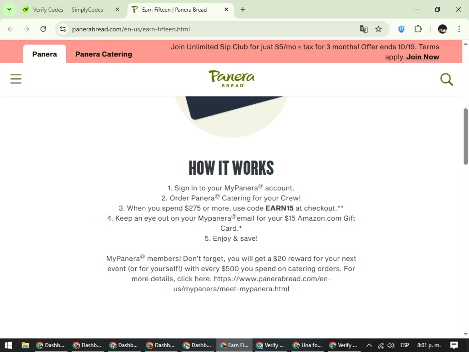 Panera Bread Promo Codes (2 Verified) - $5 Off Oct 2025