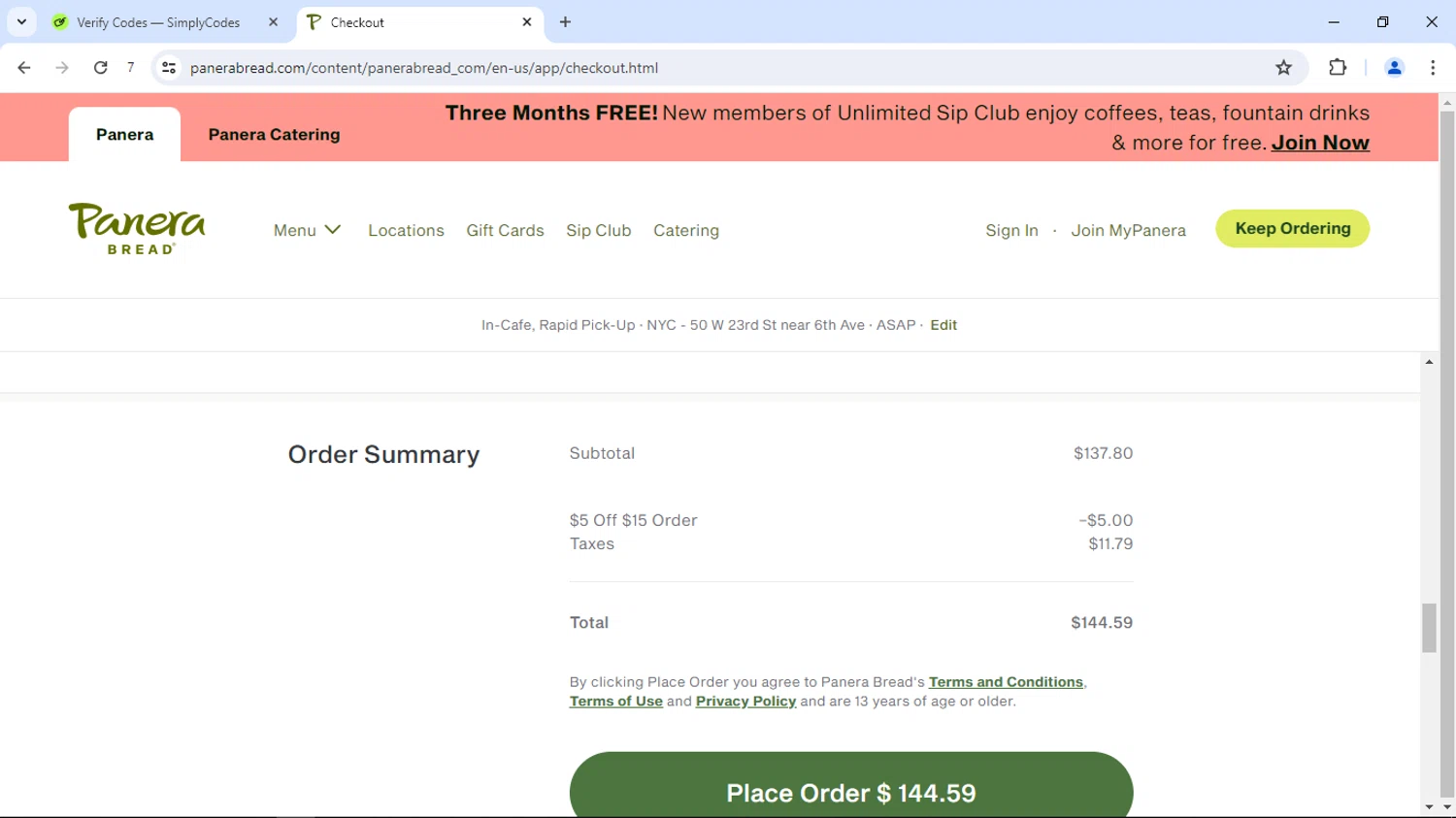 Panera Bread Promo Codes - $5 Off | November 2024