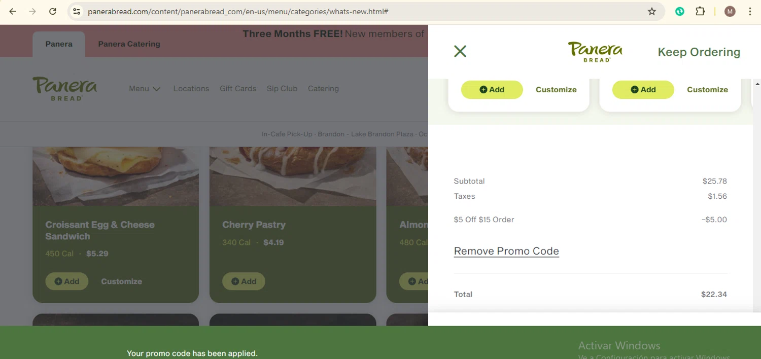 Panera Bread Promo Codes - $5 Off | October 2024