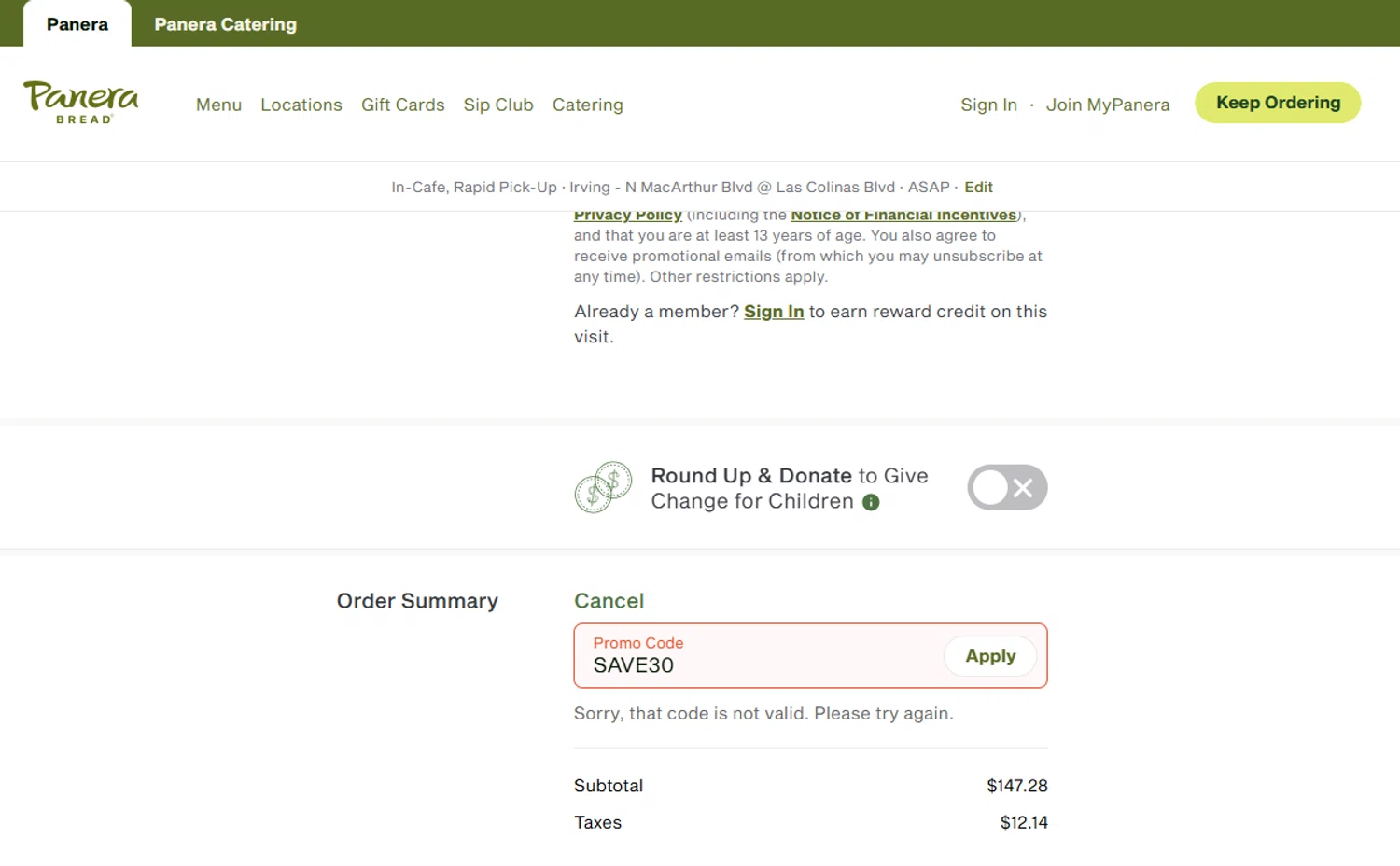Panera Bread Promo Codes (1 Verified) - $5 Off Sep 2025