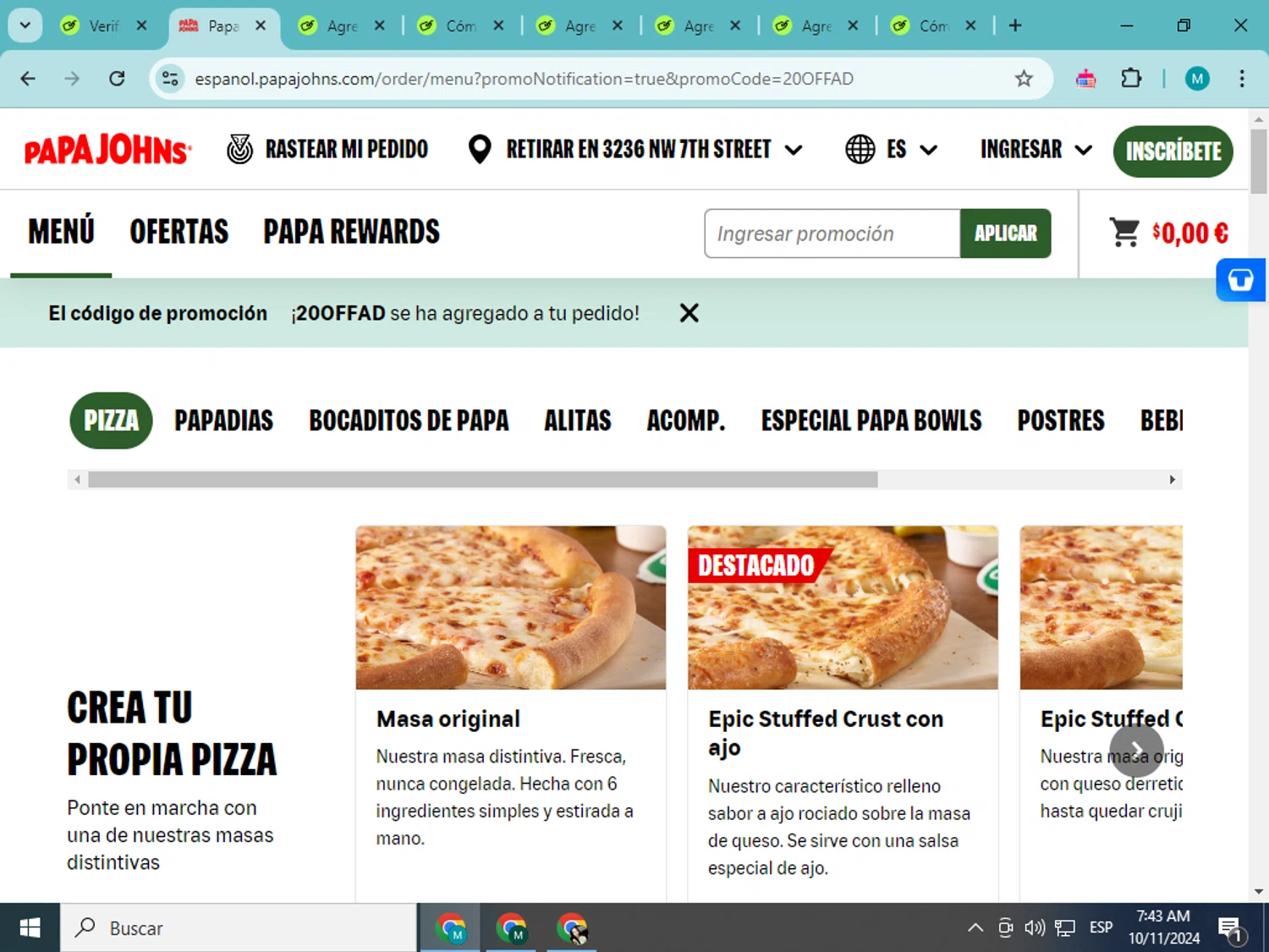 Papa John's Promo Codes - 20% Off | October 2024