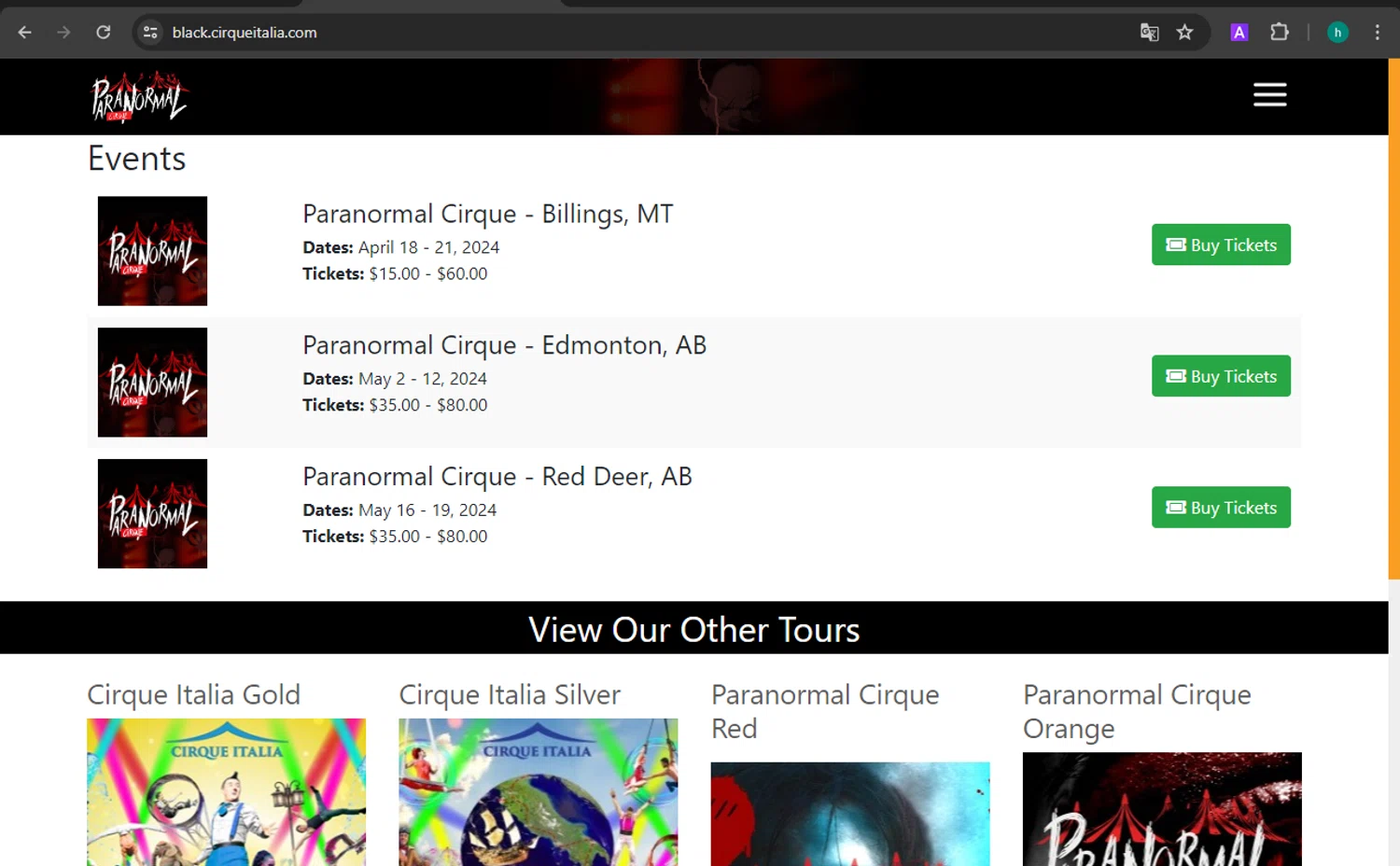 Paranormal Cirque Promo Codes - $5 Off | October 2024