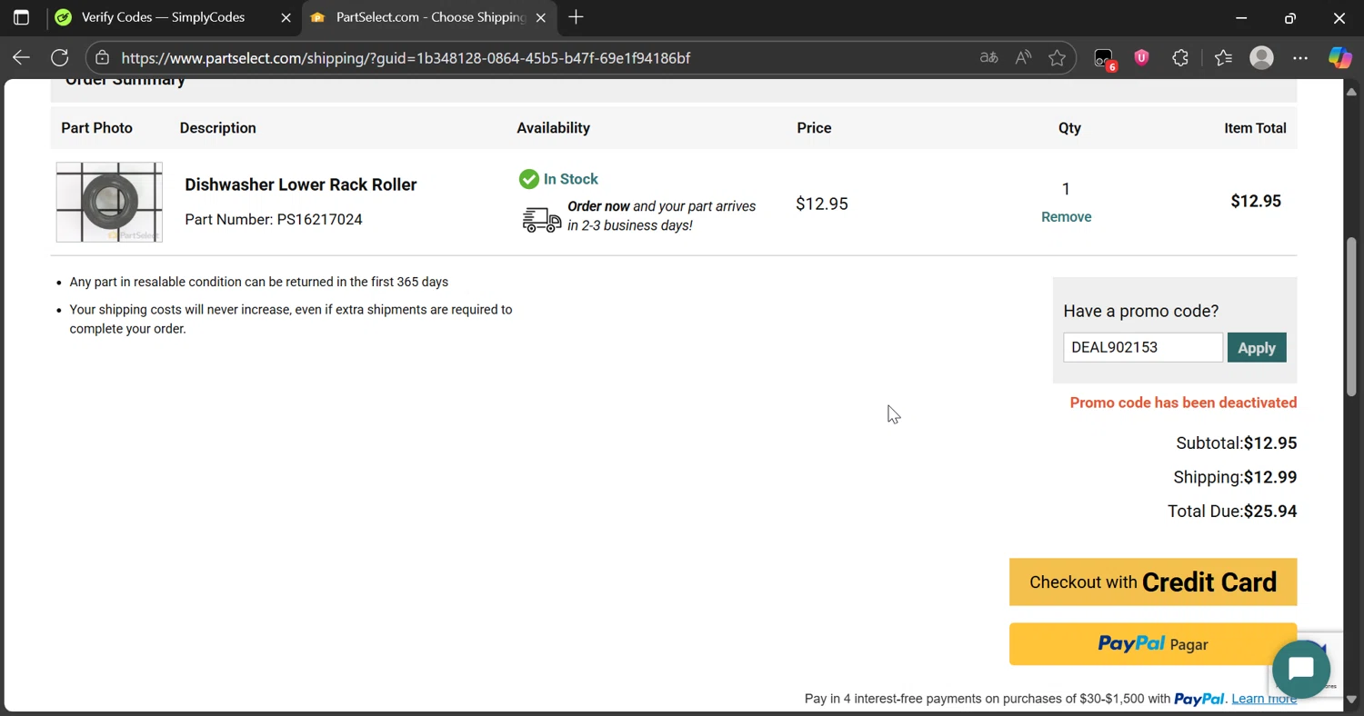 PartSelect Promo Codes - 10% Off Coupons Sep 2025
