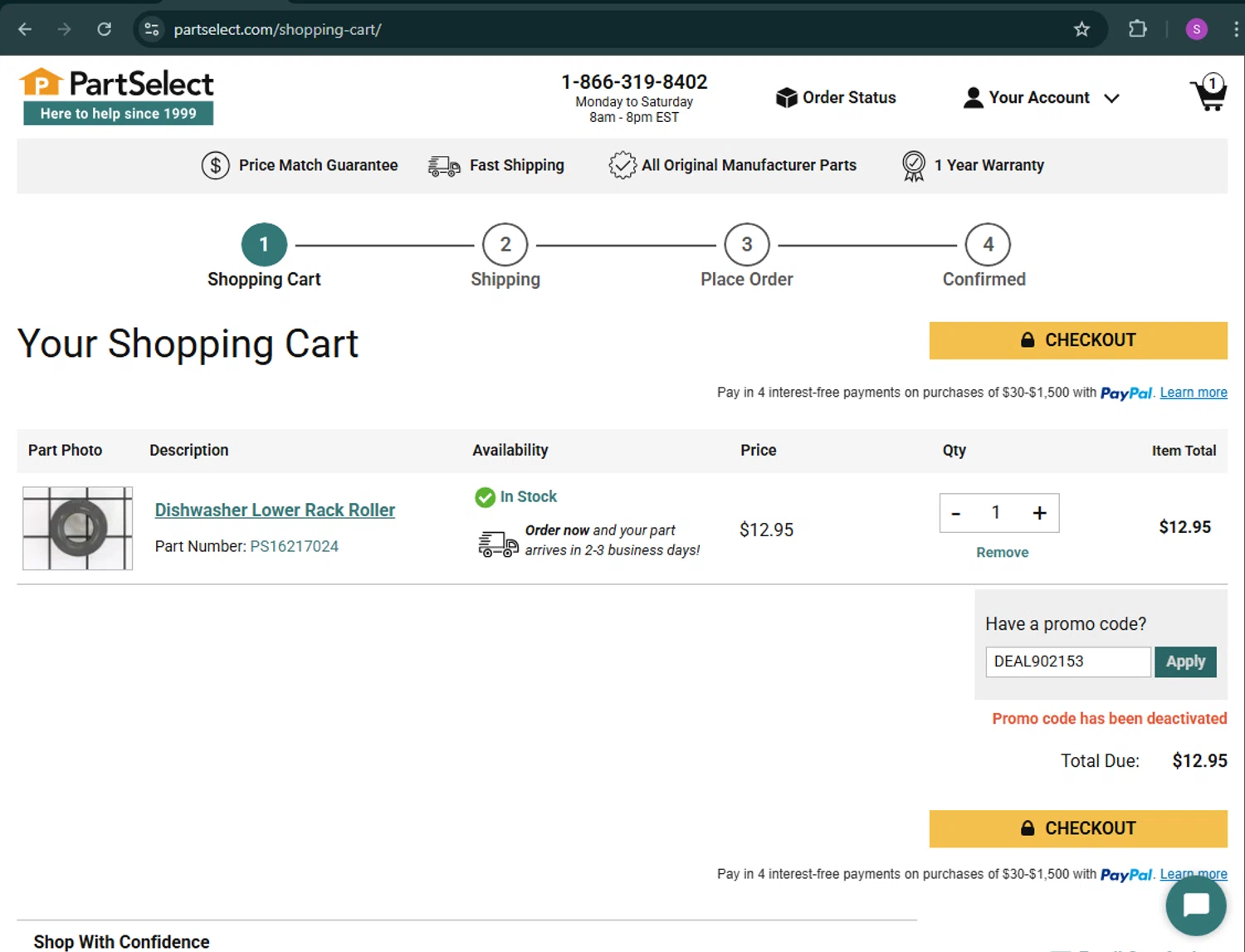 PartSelect Promo Codes - 15% Off Coupons Oct 2025