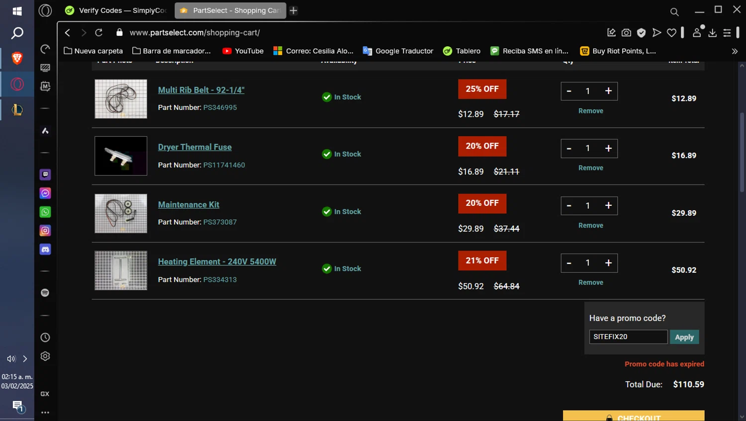 PartSelect Promo Codes - 10% Off (1 Verified) Dec 2025