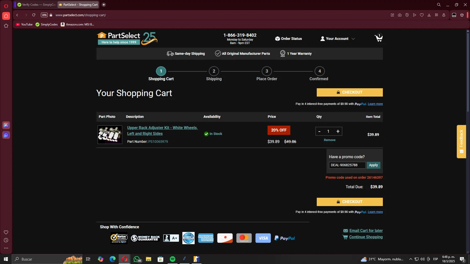 PartSelect Promo Codes - 10% Off (1 Verified) Dec 2025