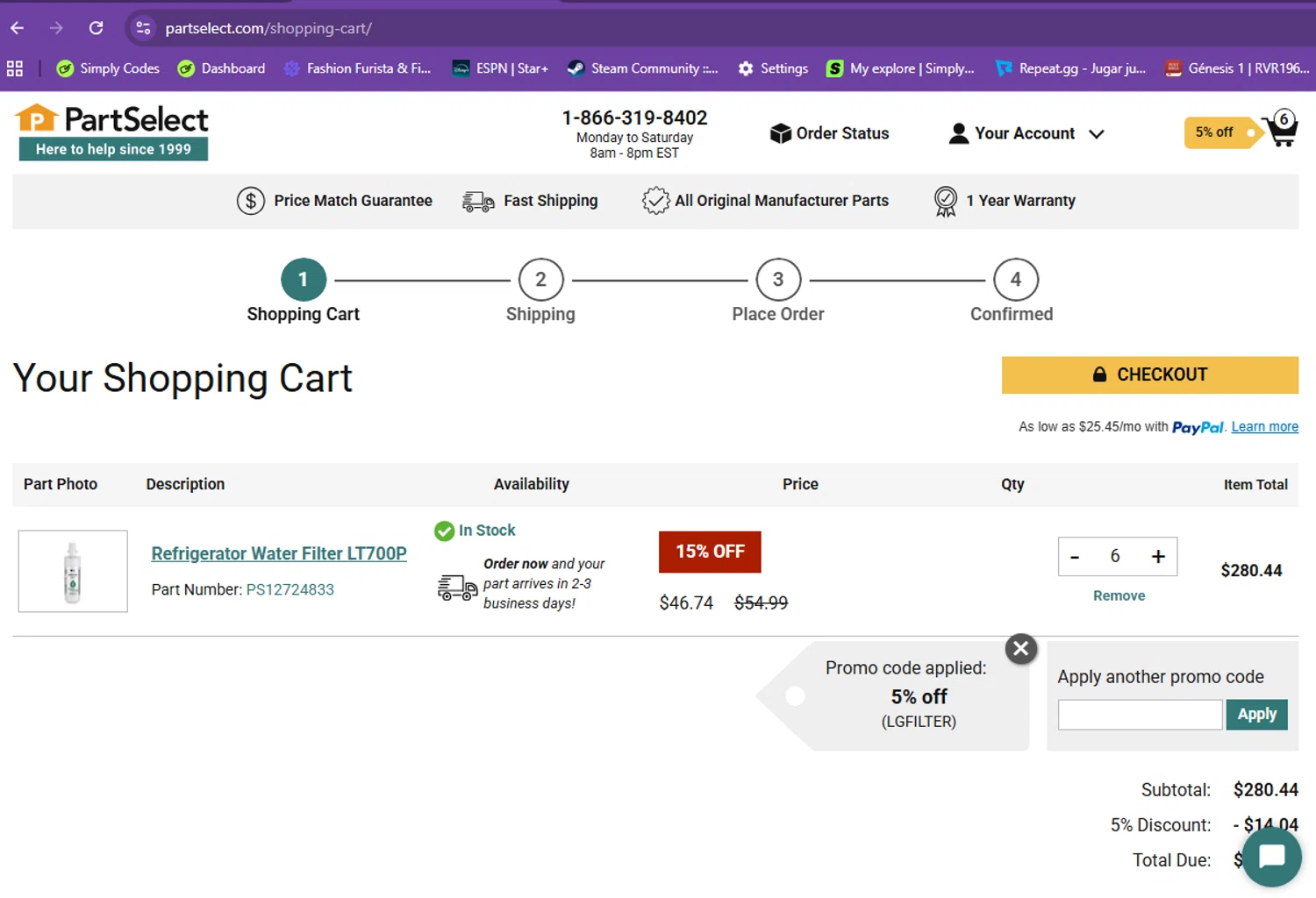 PartSelect Promo Codes - 10% Off (1 Verified) Dec 2025