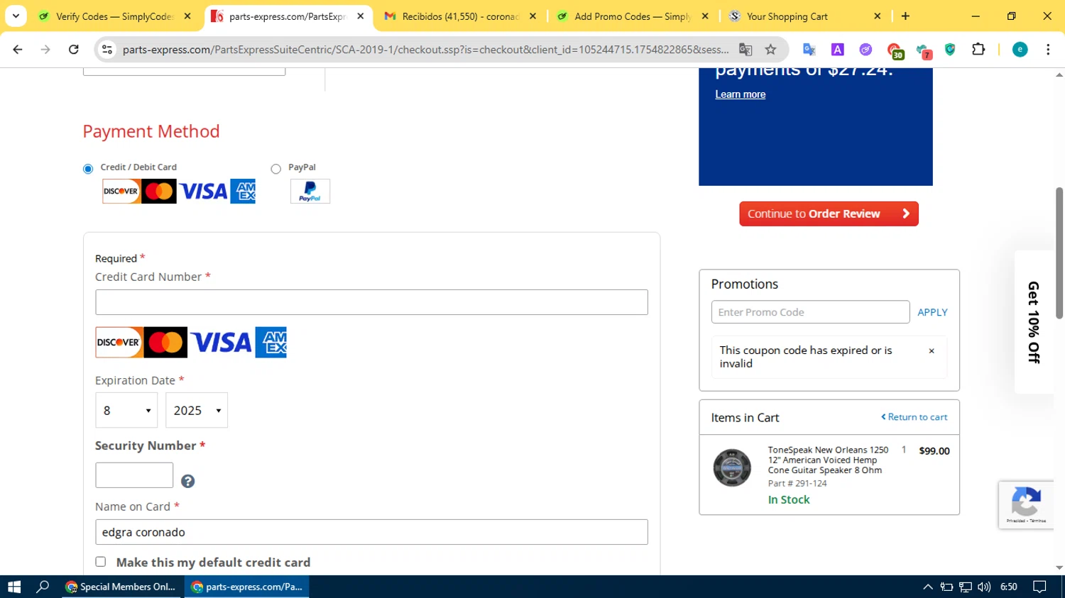 Parts-Express Promo Codes (4 Verified) - 10% Off Sep 2025