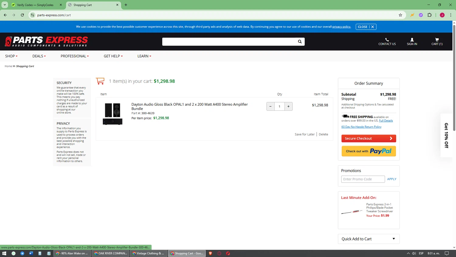 Parts-Express Promo Codes (3 Verified) - 10% Off Oct 2025