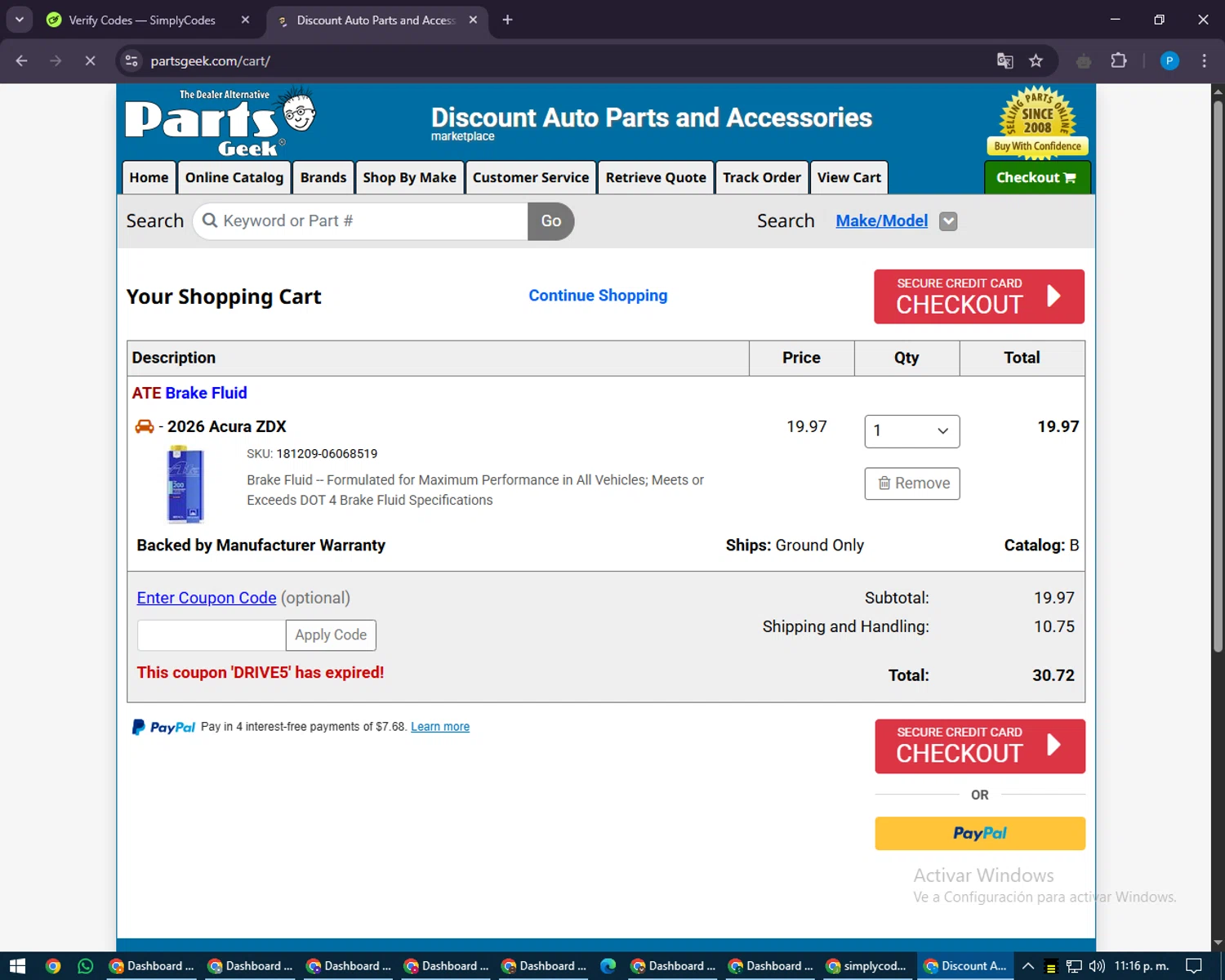 Parts Geek Promo Codes - 5% Off Coupons Sep 2025