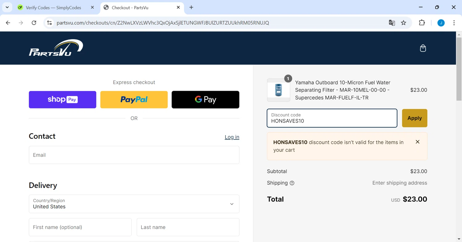 PartsVu Promo Codes - 5% Off | November 2024