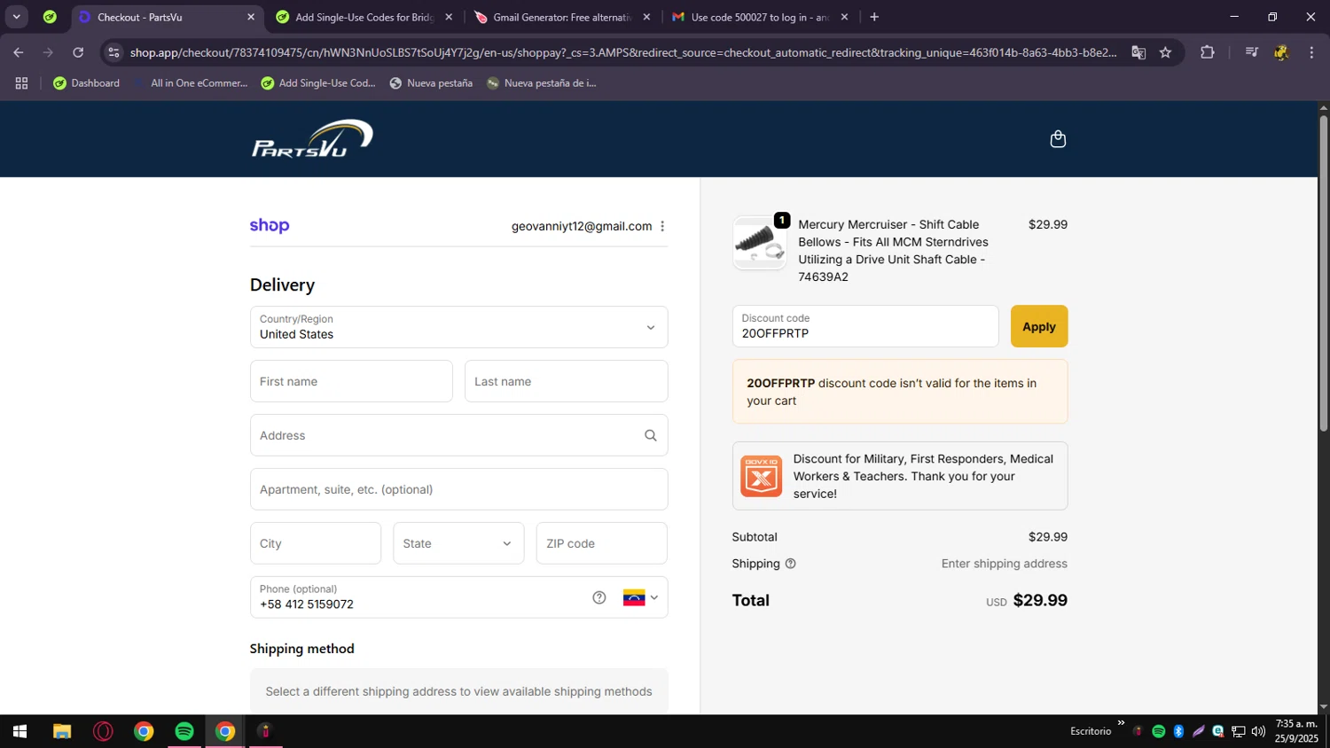 PartsVu Promo Codes - $20 Off (15 Verified) Dec 2025