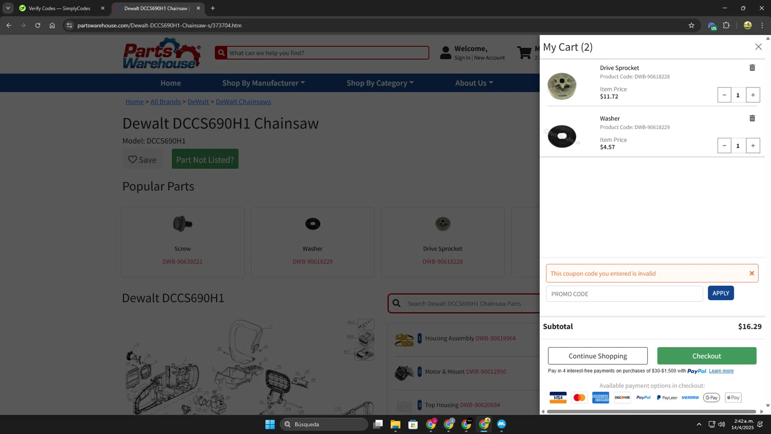 Parts Warehouse Promo Codes - 10% Off Coupons Sep 2025