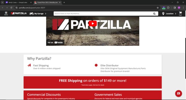 Partzilla Coupon Codes & Black Friday - 100 Token Rewards | November 2024