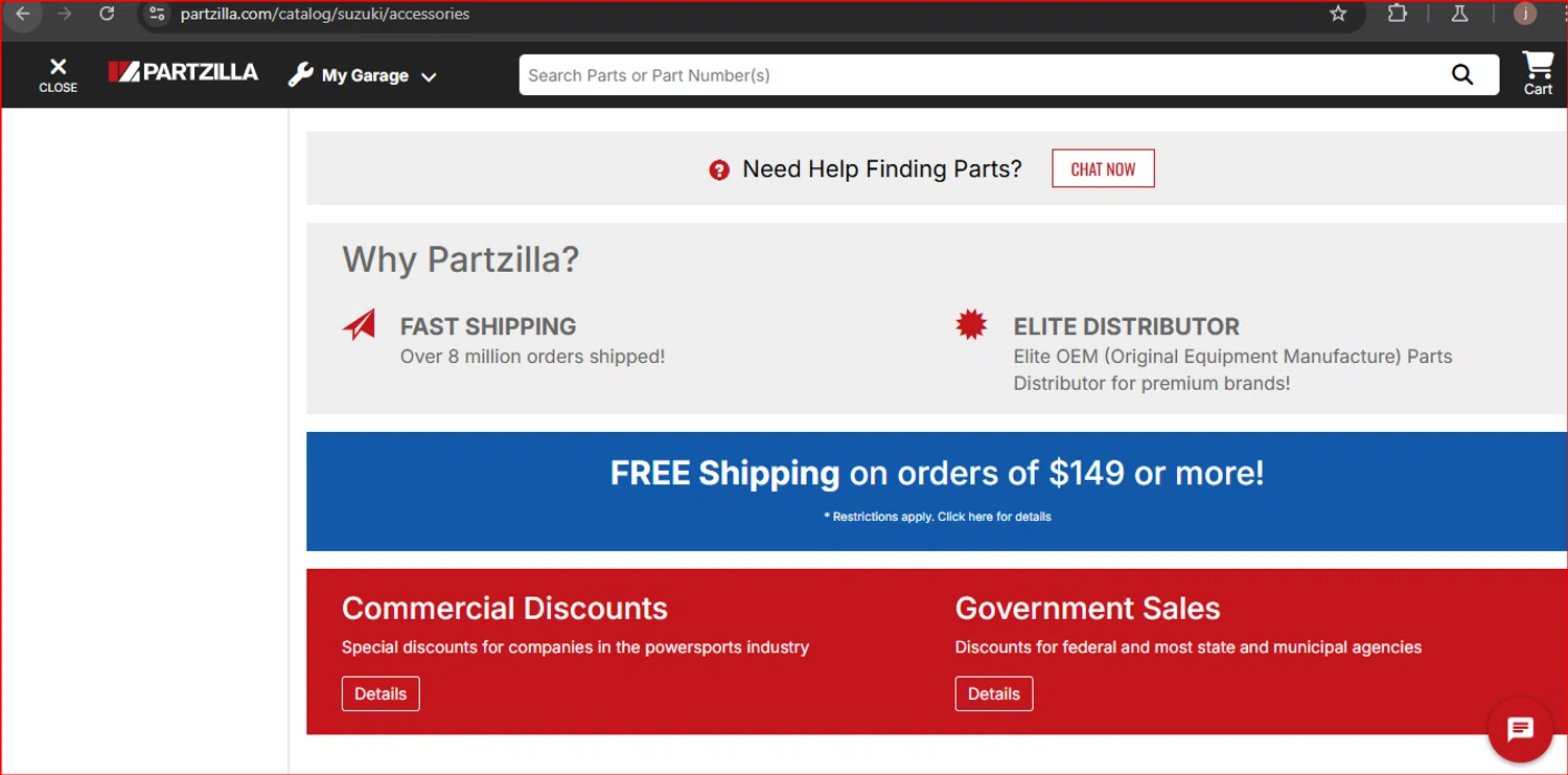 Partzilla Promo Codes (1 Verified) - 20% Off w/Code Jun 2025
