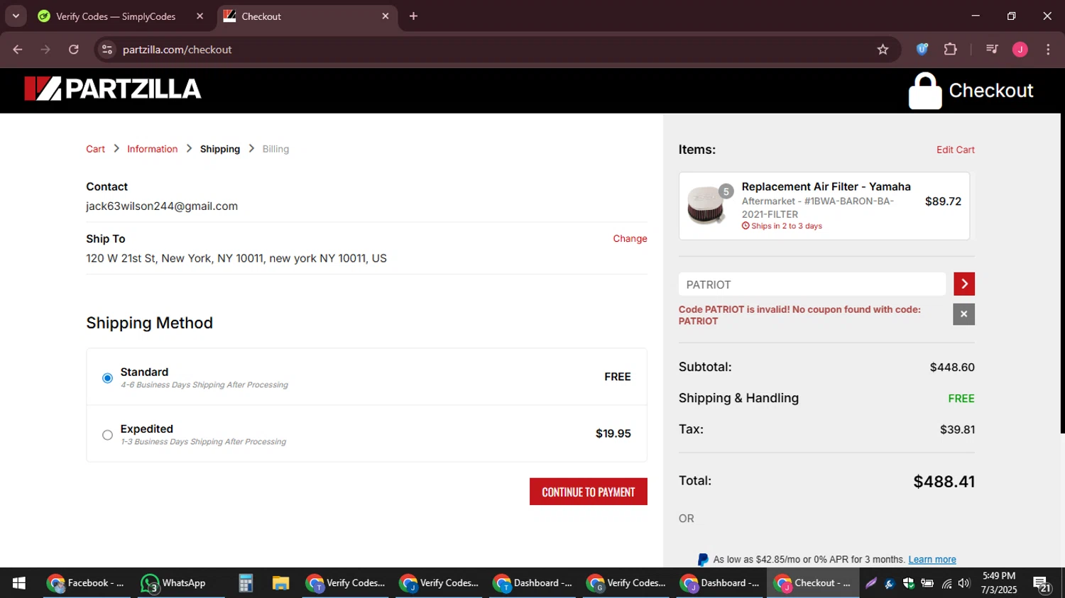 Partzilla Promo Codes - 20% Off Coupons Oct 2025