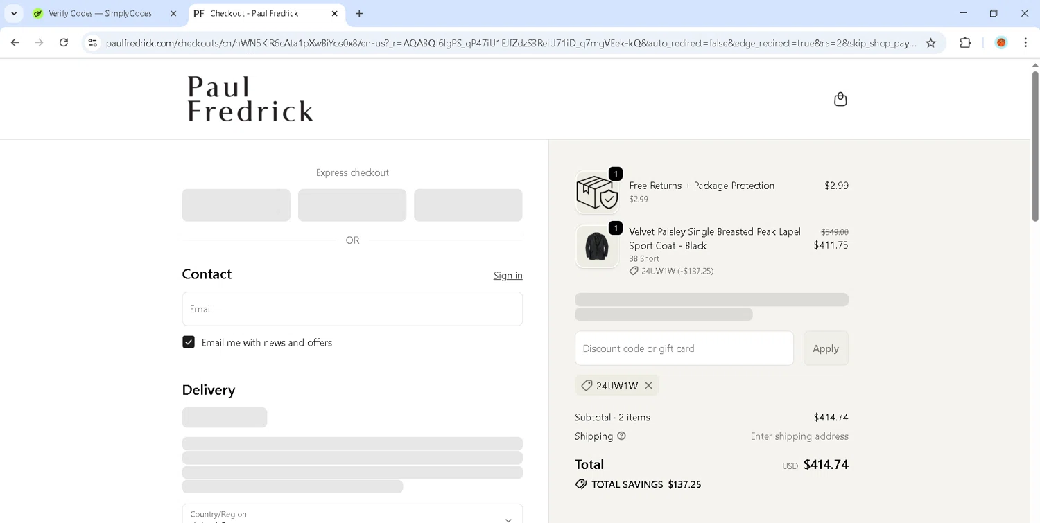 Paul Fredrick Promo Code - 25% Off (16 Verified) Dec 2025