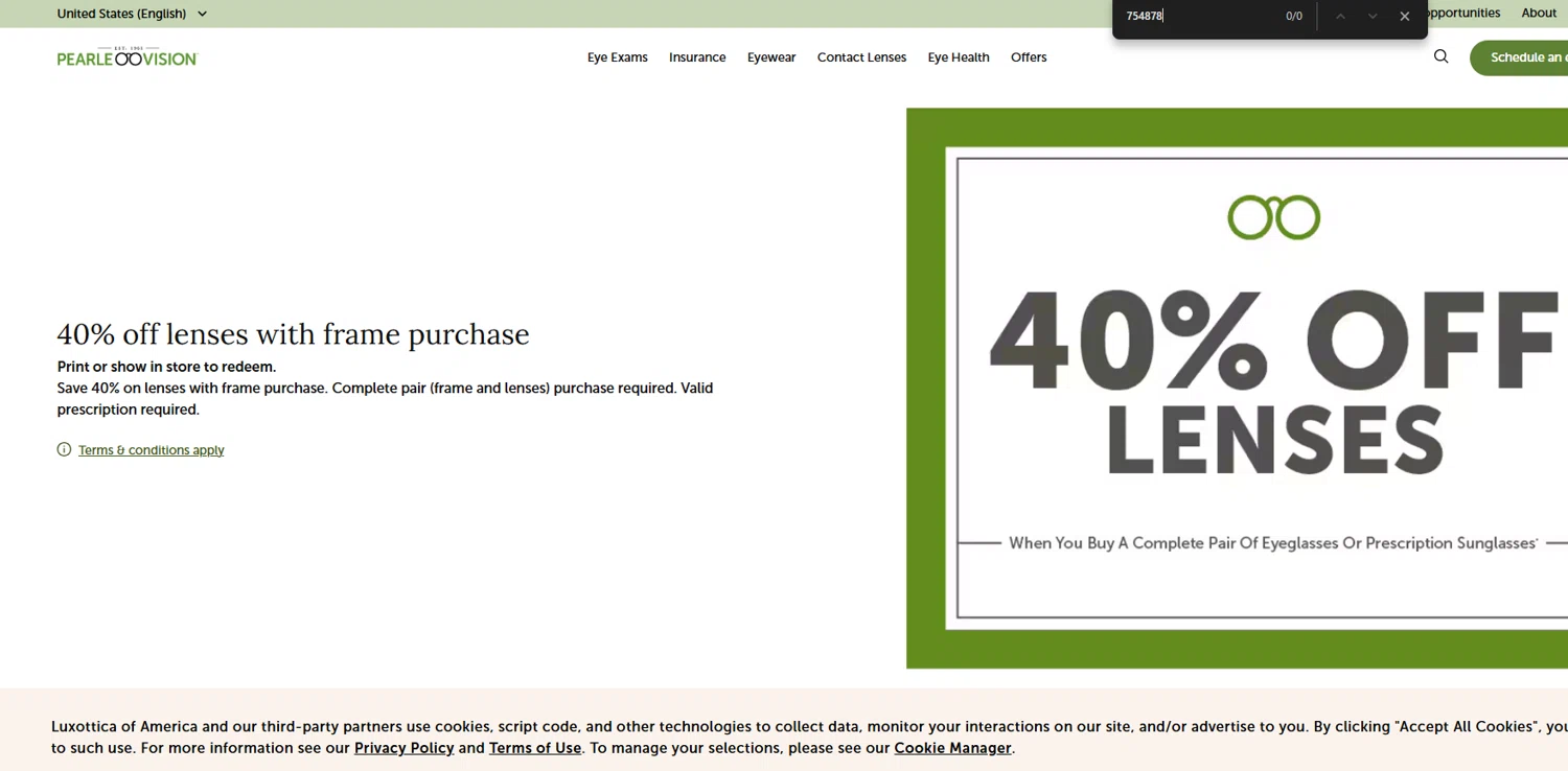 Pearle Vision Promo Codes - 40% Off (2 Verified) Mar 2026