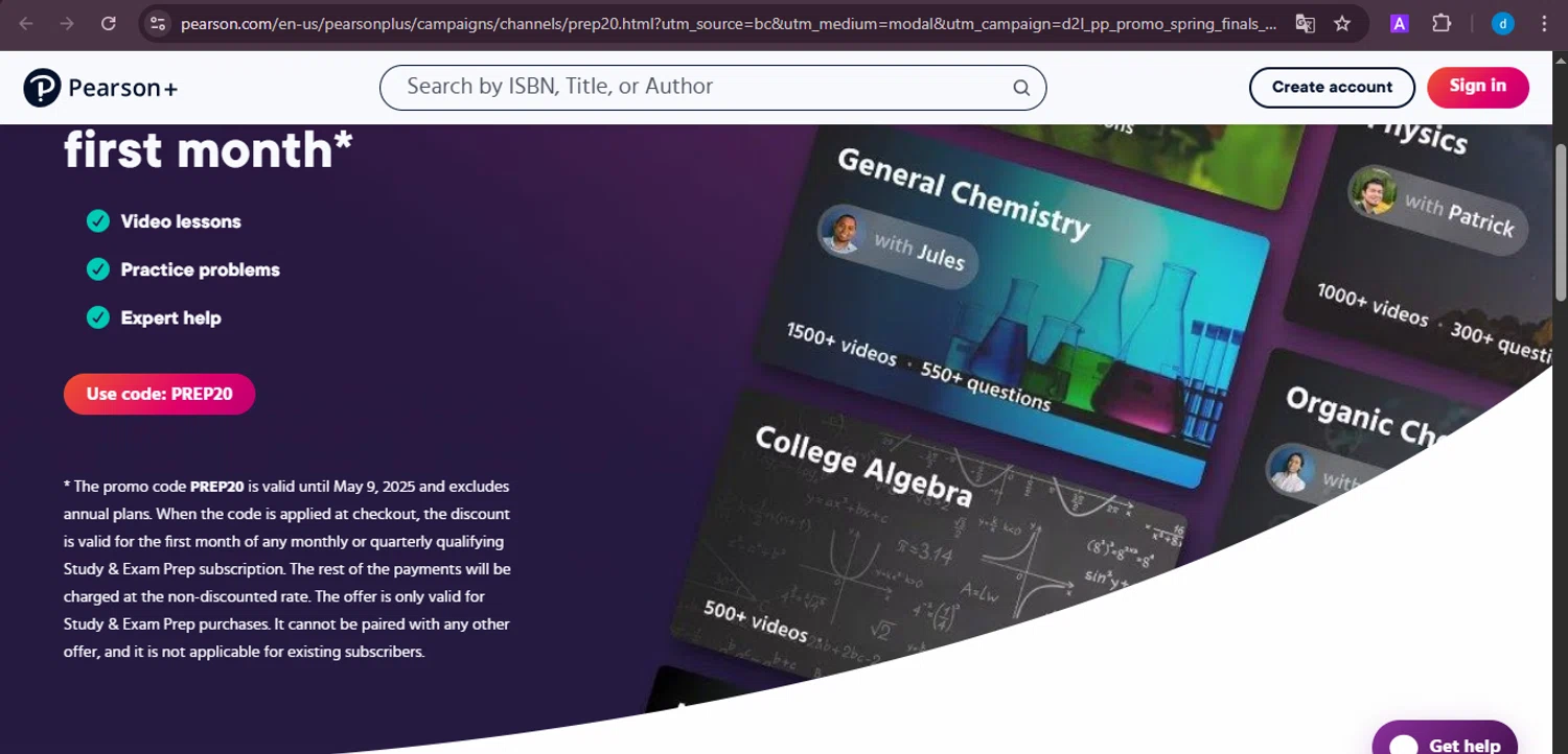Pearson+ Discount Codes - 25% Off (4 Verified) Oct 2025