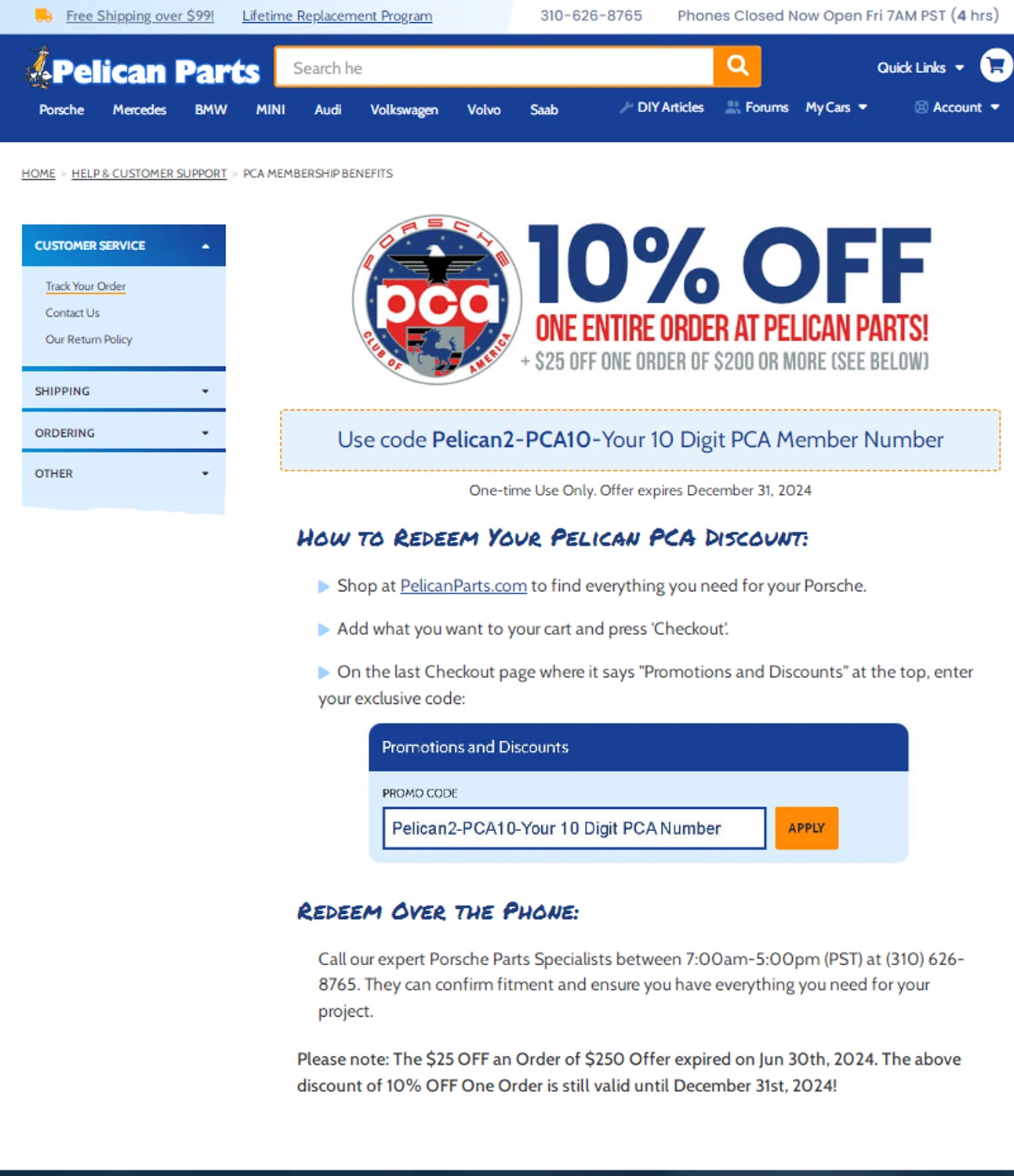 Pelican Parts Promo Codes – 15% Off | July 2024
