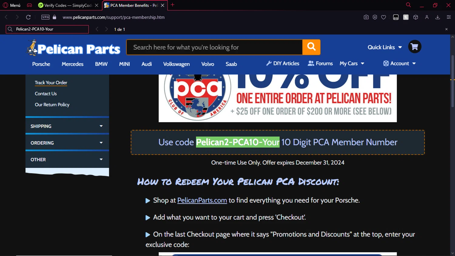 Pelican Parts Promo Codes - 10% Off | October 2024