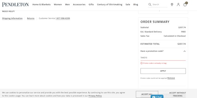 Pendleton Promo Codes (1 Verified) - $10 Off w/Code Apr 2025