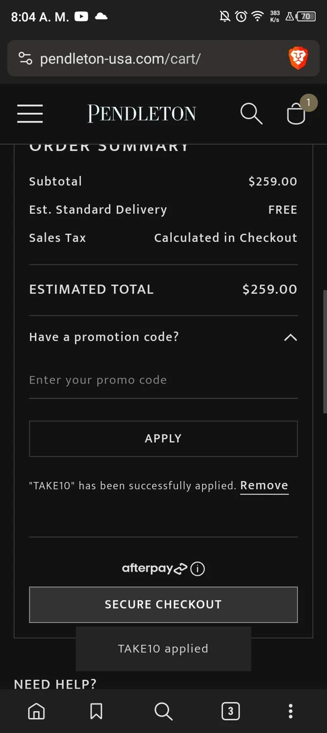Pendleton Promo Codes - $10 Off | October 2024